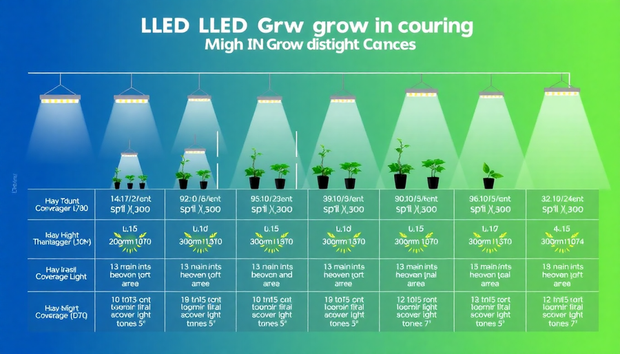 Grow Light Distance Chart LED | Best Height for Growth
